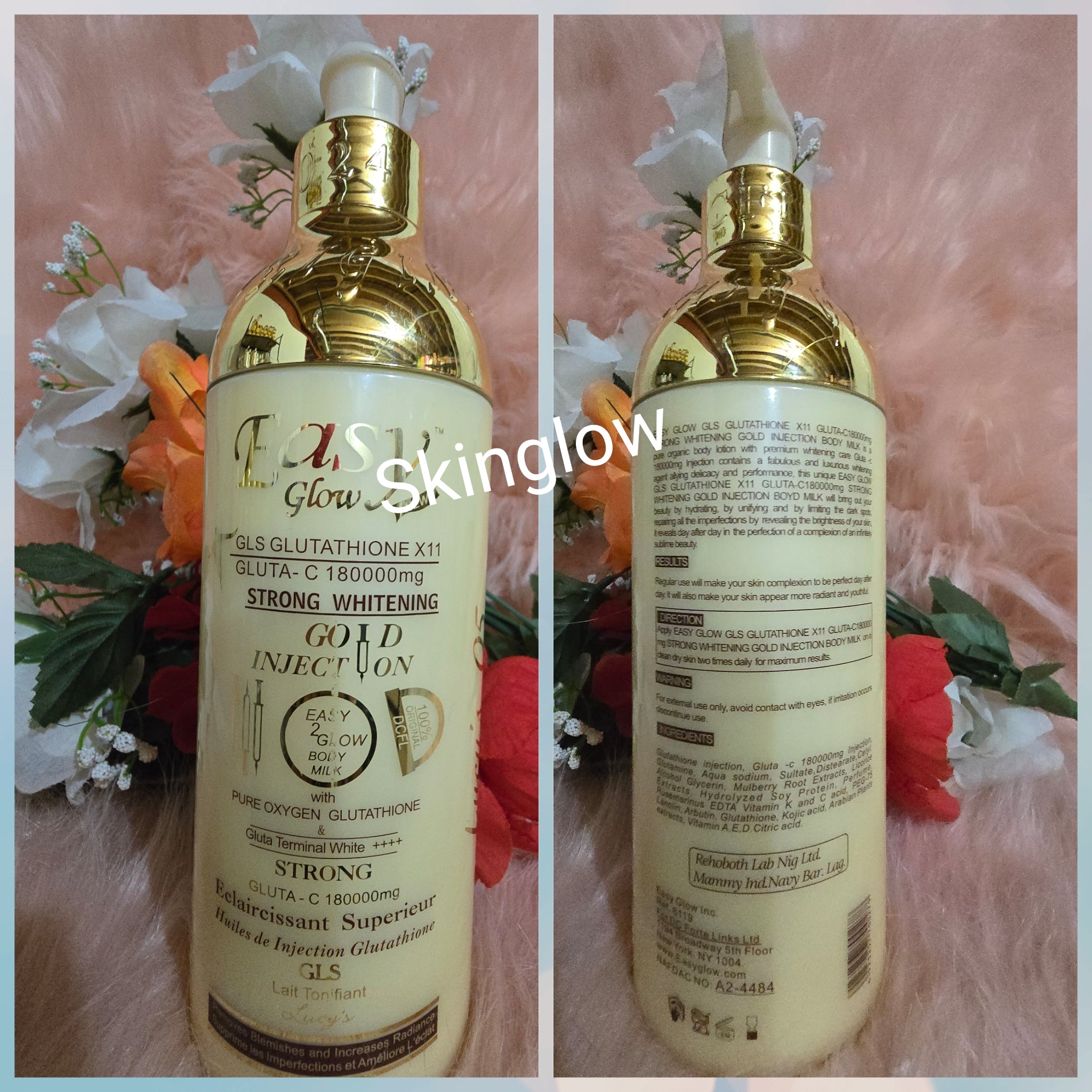 Original easy glow gold body lotion 400ml x1 New bottle design ...